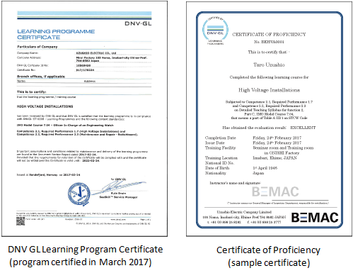 Training Program for Shipboard High-voltage Equipment Handling ...